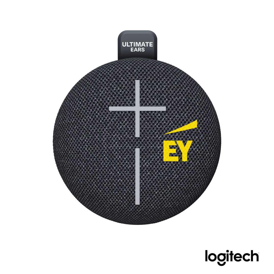 Custom-Branded Logitech® Ultimate Ears MINIROLL Speaker | LogoSpeakers.com